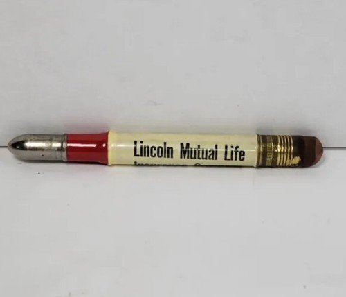 Vintage Bullet Pencil Lincoln Mutual Life Insurance Fairbury Nebraska Adver. | eBay