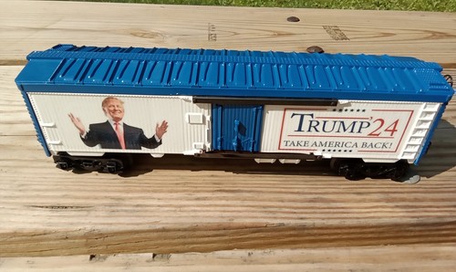 Donald J Trump 2024 O gauge scale train president 45 47 Lionel boxcar ...