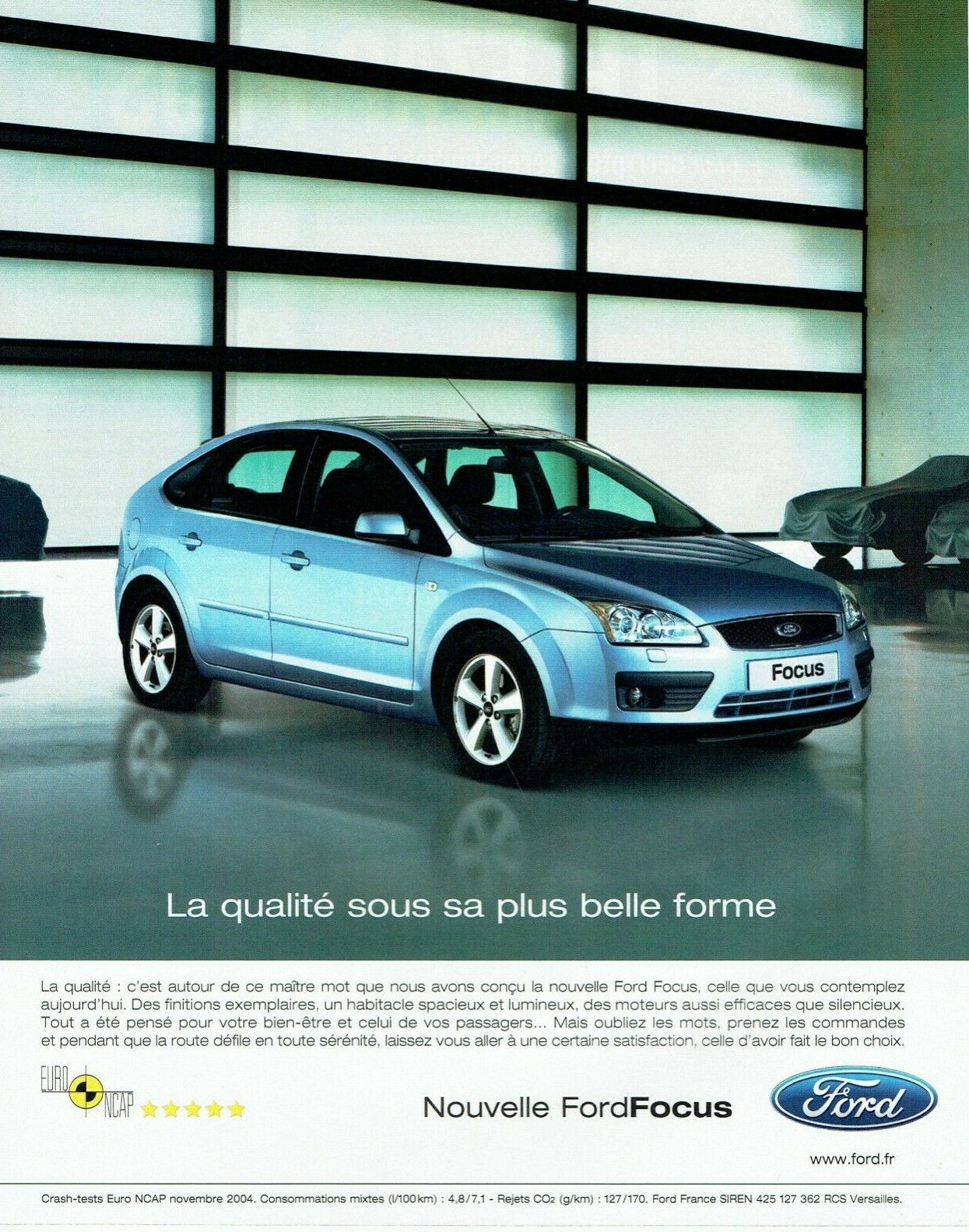 Publicité Advertising 220 2005 nouvelle Ford Focus Euro Ncap | eBay