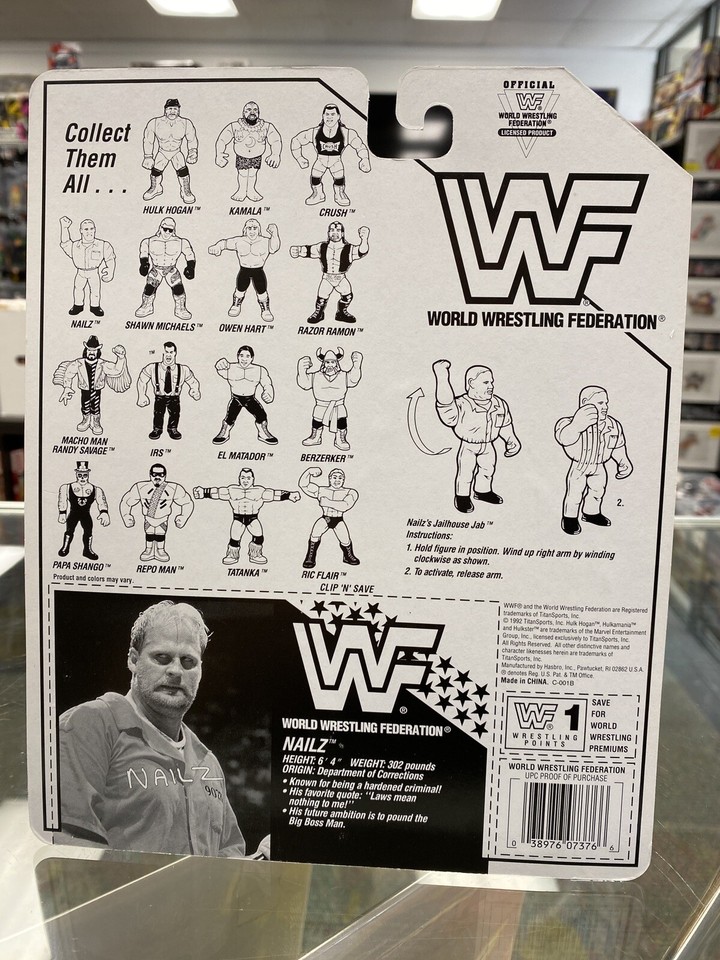 Hasbro WWF Yellow Series 7 NAILZ - Card Back WWE | eBay