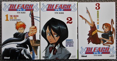 LOT de 3 MANGAS BLEACH Tome 1 - 2 - 3 TITE KUBO - VF - Edition GLENAT | eBay