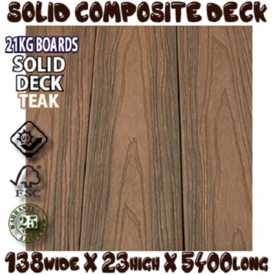 COMPOSITE DECK Teak + Mahogany COLOUR, eco decking WPC COLOUR AS ...