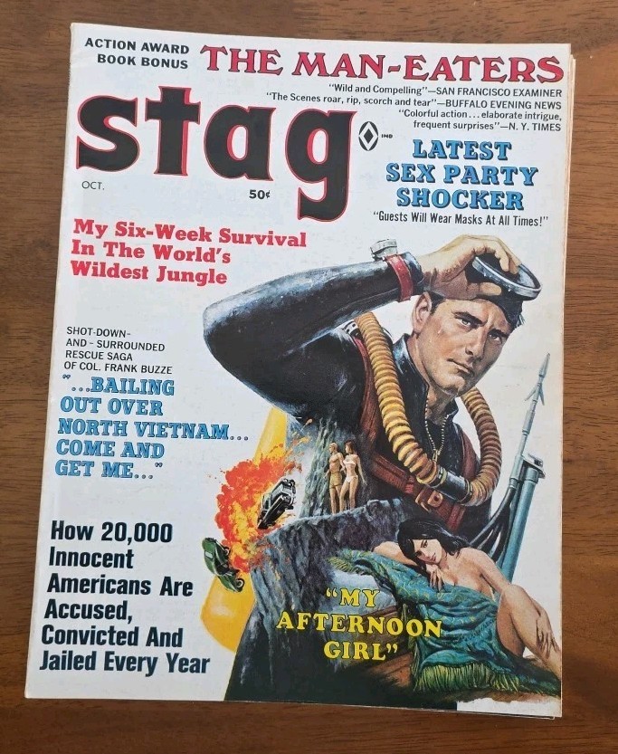 Stag Magazine, Lot Of 6, Oct68/De 68/Aug70/Jul71/Mar72 + Annual 1972 ...