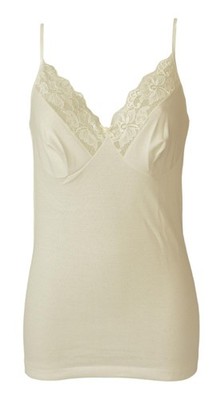 SG Camiciola donna VAJOLET by selina top laccino lana cotone forma del ...