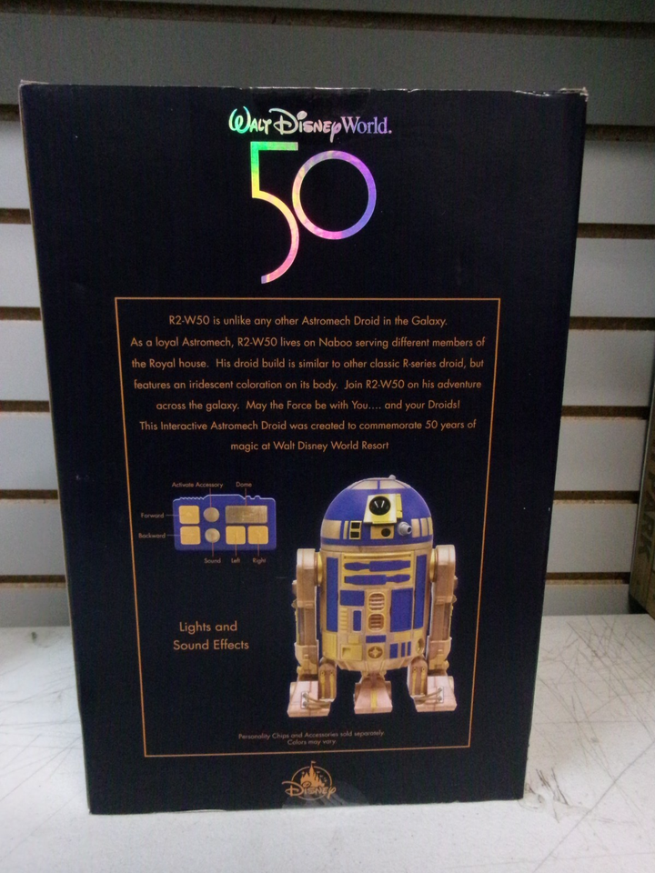STAR WARS DISNEY WORLD R2-W50 DROID FACTORY 50TH ANNIVERSARY REMOTE ...