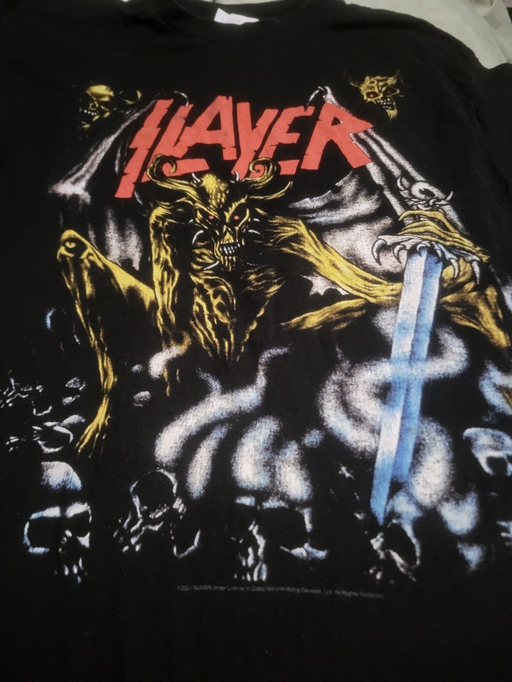 Slayer Band Shirt Large 2021 Metal Band Demon Logo | eBay