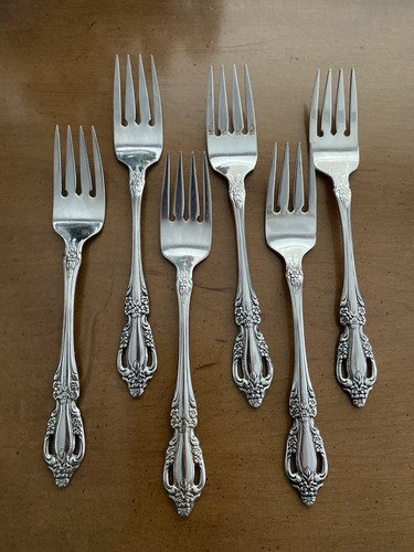Oneida RAPHAEL Distinction Deluxe HH Stainless Salad Fork - lot of 6 ...