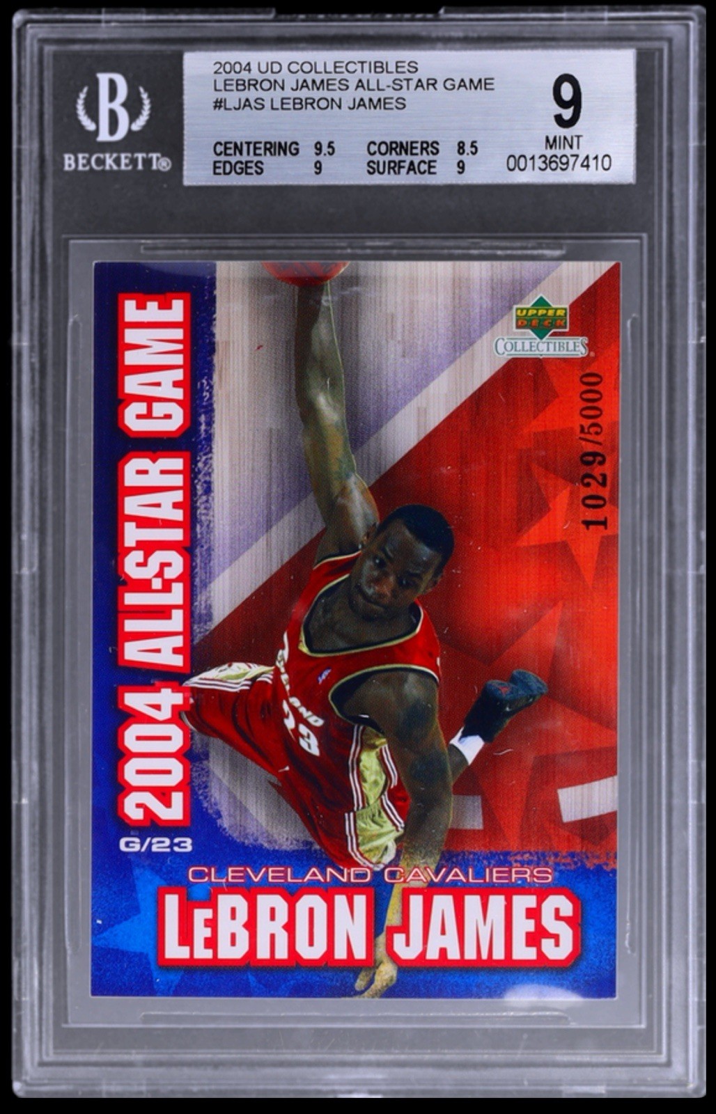 RARE 2004 LeBron James Upper Deck Collectibles (Rookie) All-Star ERROR ...