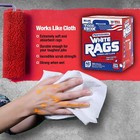 ToolBox® Professional White Rags, 10" x 12", 200 Sheets/Box, Multi ...