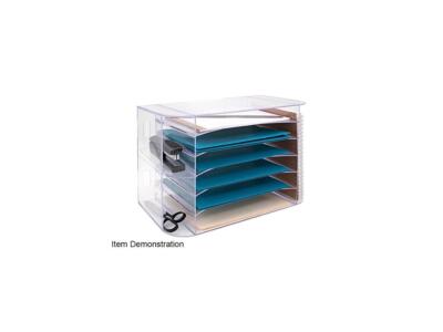 Business Source 6-tray Jumbo Desk Sorter - 3 Pocket(s) - 6 Compartment ...