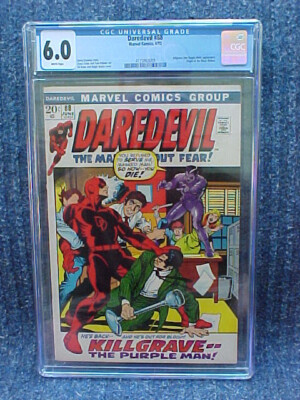 Daredevil #88 CGC 6.0 - WHITE pages - 1972 Marvel - Purple Man! | eBay