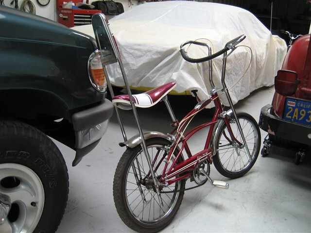 VINTAGE NOS ROSS MUSCLE BICYCLE MAGENTA BANANA SEAT AND BACKREST SET | eBay