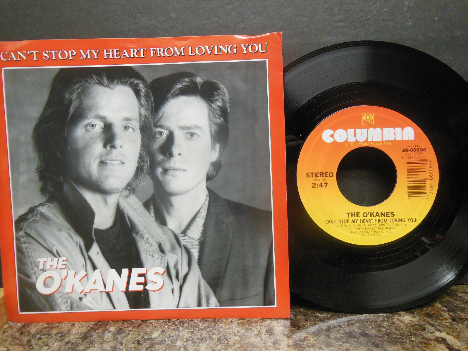 O'Kanes – Can't Stop My Heart From Loving You / Bluegrass Blues, 45 RPM ...