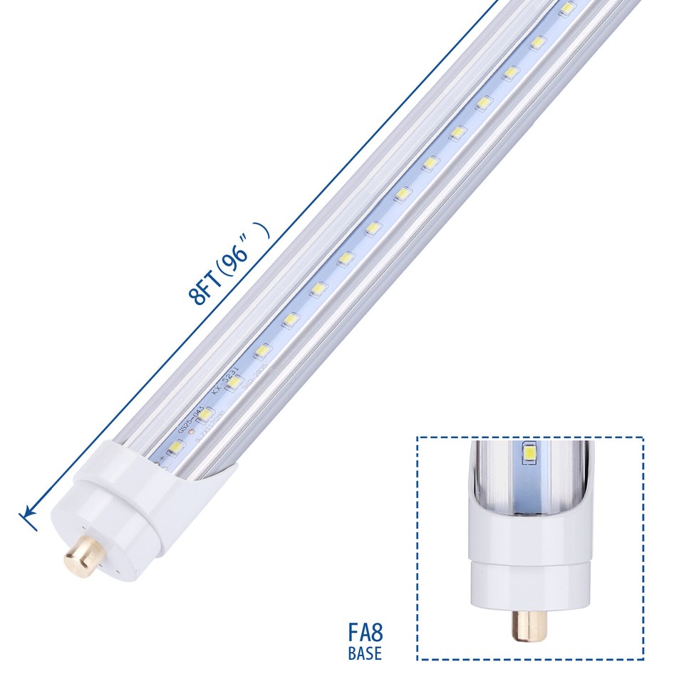 8Foot LED Light Single Pin FA8 T8 45W Fluorescent Tube Lamp 8feet 8FT ...
