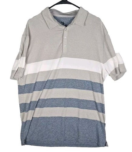 Anderson Ord Performance Golf Shirt-Size XL-Sleeve/Back Logo-Striped ...