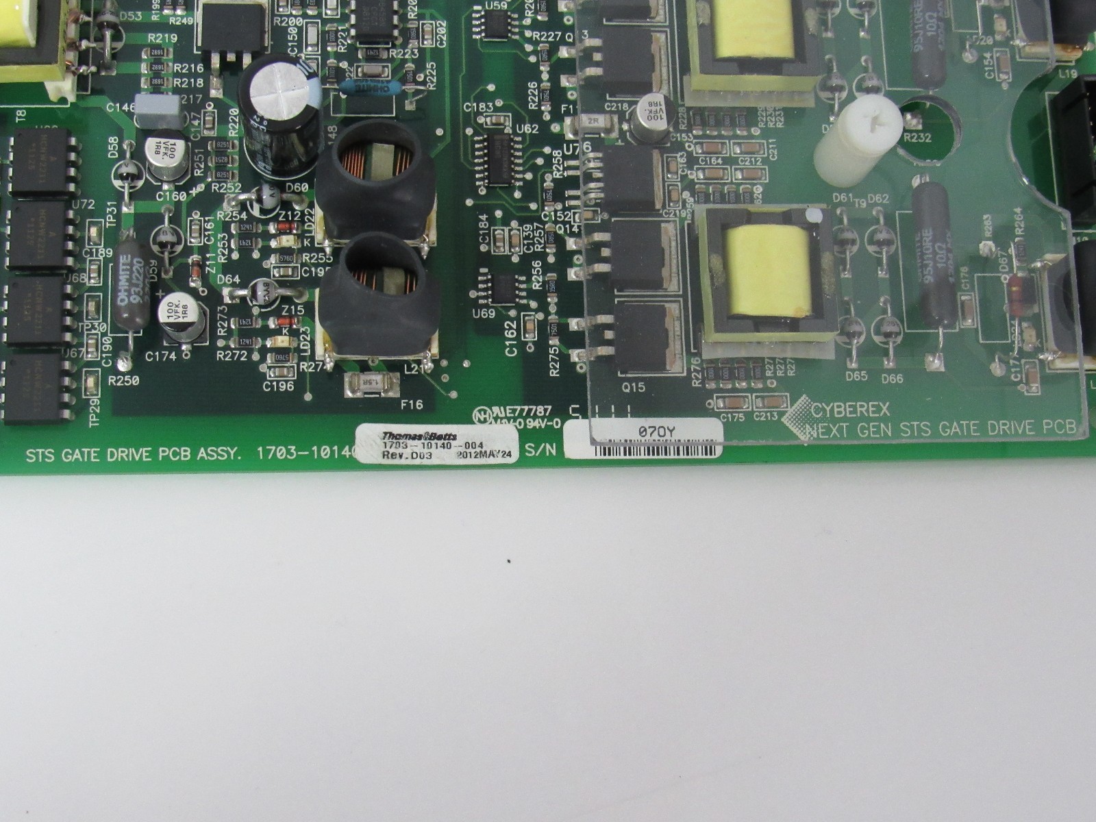 CYBEREX NEXT GEN STS GATE DRIVE PCB CIRCUIT BOARD ASSEMBLY 1703-10140 ...