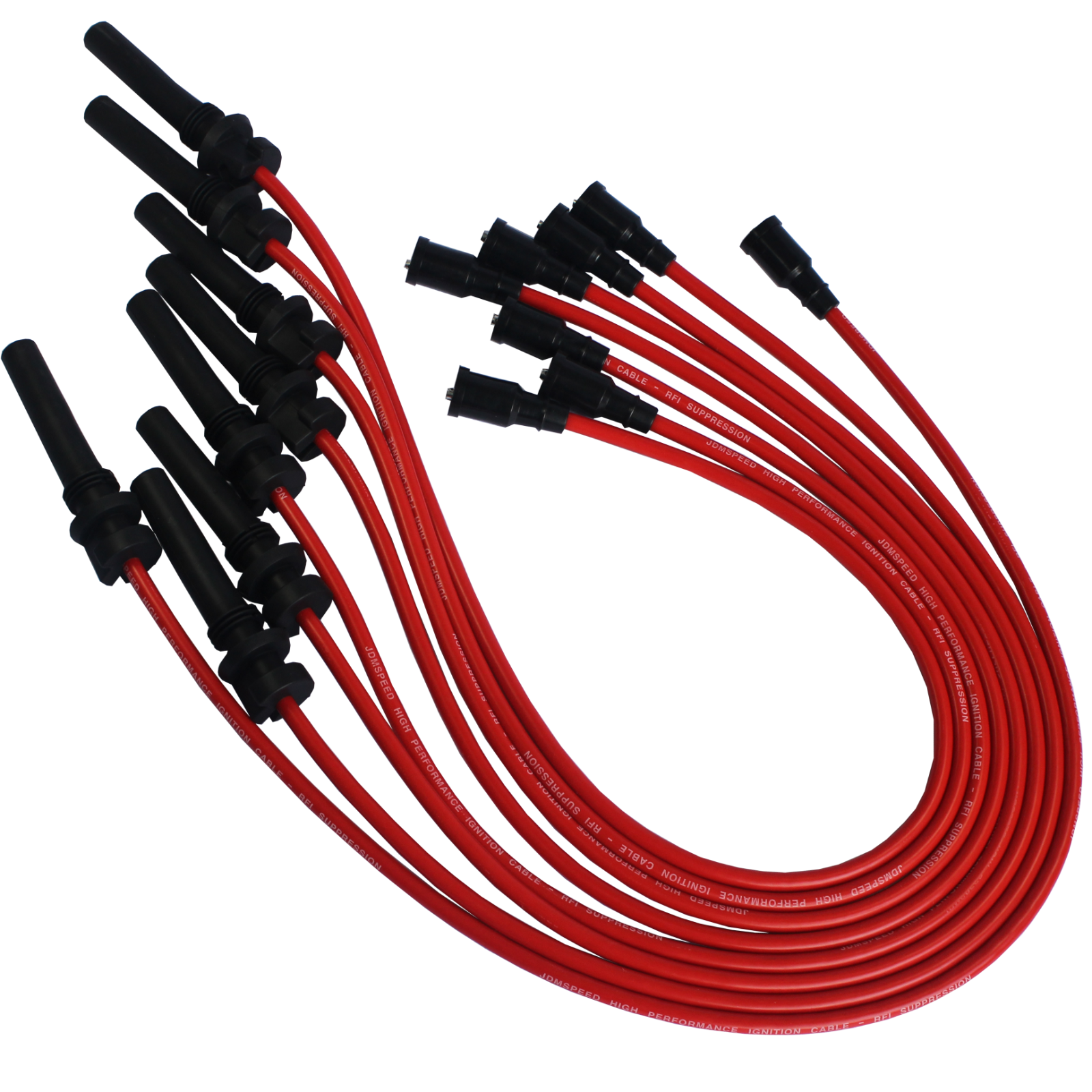 Red 10.5MM Silicone Spark Plug Wires For Dodge Chrysler 2003-2005 5.7L ...