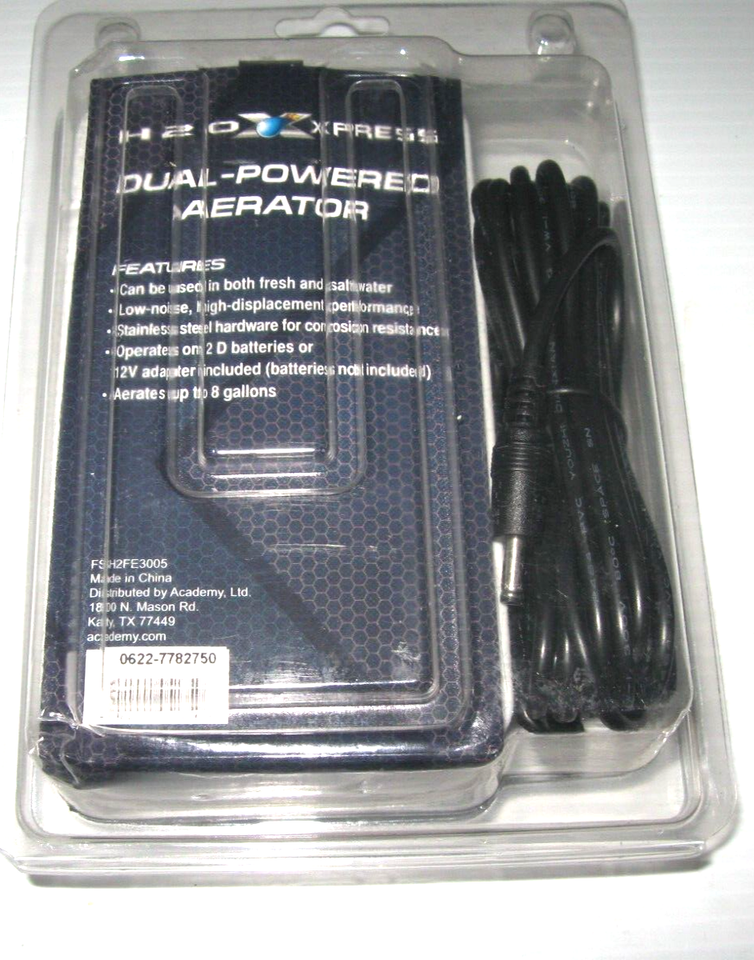 ACADEMY SPORTS H20 XPRESS DUEL POWERED AERATOR 2 "D" CELL BATTERIES OR ...