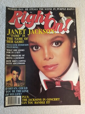 Right On! Magazine November 1984 Janet Jackson The Jacksons | eBay