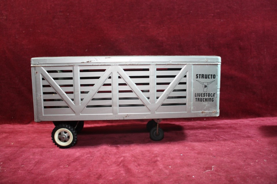VINTAGE STRUCTO TRANSCONTINENTAL FLEET SET # 906 LIVESTOCK CAR HAULER ...