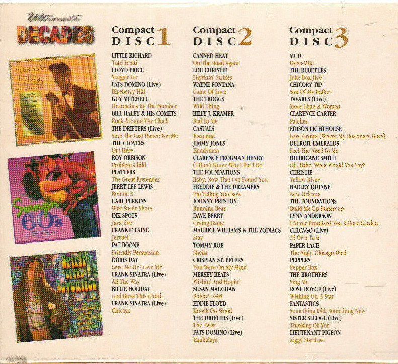 ULTIMATE DECADES COLLECTION Various Artists (CD, 1998, 3 Discs) | eBay