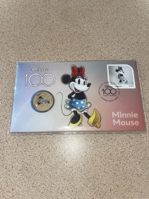 2023 $1 Disney 100 Minnie Mouse PNC Coloured $1 Anniversary Australia ...