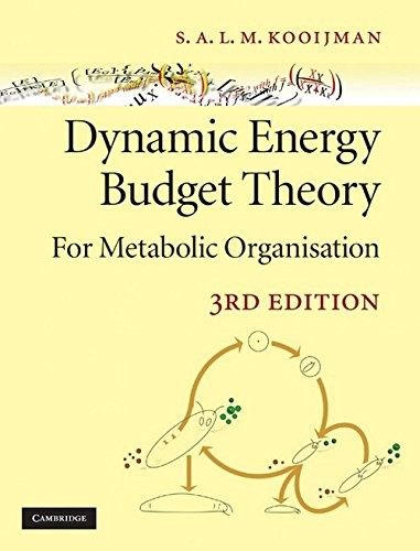 DYNAMIC ENERGY BUDGET THEORY FOR METABOLIC ORGANISATION By Bas Kooijman ...