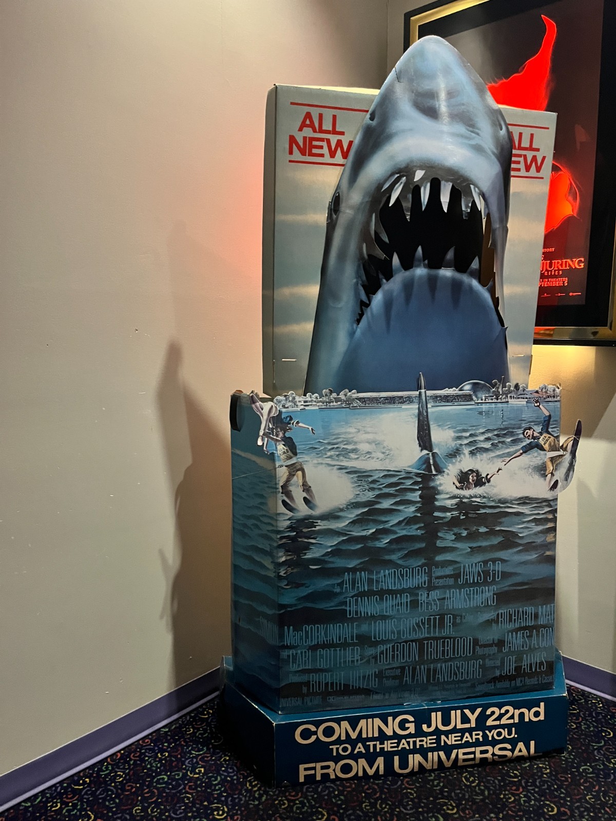 Jaws 3-D (1983) 3D Cardboard Display Cutout Poster Promo - RARE ...