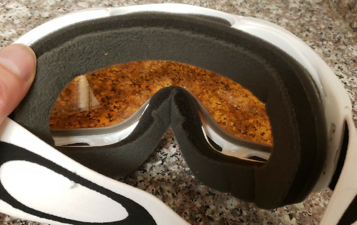 Orange Oakley Splice Goggles