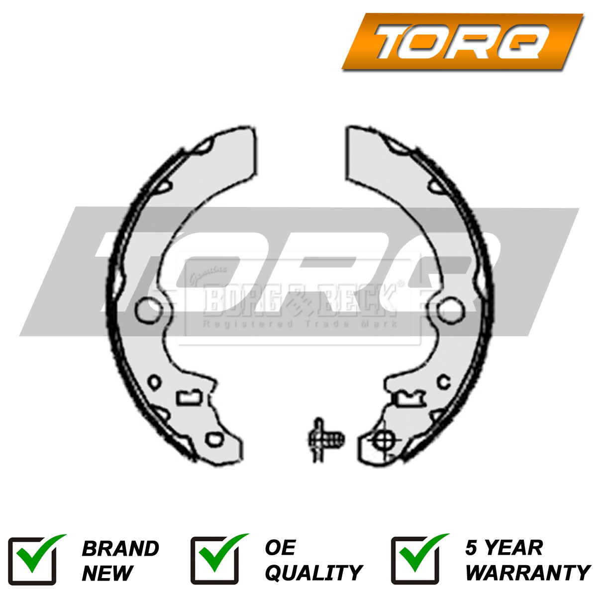 Brake Shoes Set Rear Torq Fits Suzuki Wagon R Alto Ignis 1.0 1.3 ...