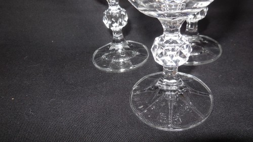 Import Assoc. "Cascade" (3) cordials Etched Pattern | eBay