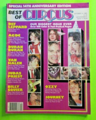 VINTAGE CIRCUS MAGAZINE ISSUE OCTOBER 1983 ANNIVERSARY COVER | eBay