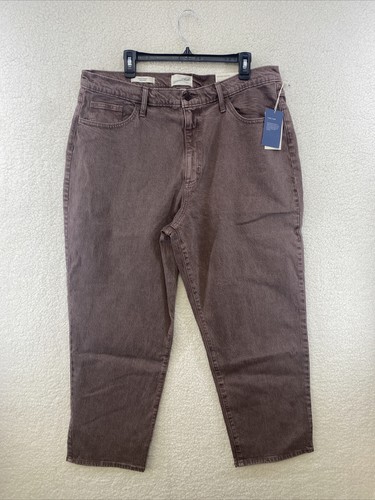 Universal Thread Women's Rust Vintage Straight Cropped Jeans Size 18 ...