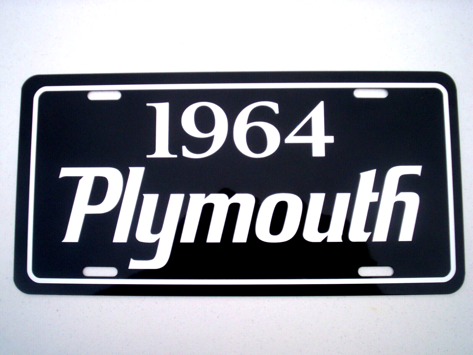 1964 Plymouth license plate car tag 64 Barracuda Satellite Sport Fury ...