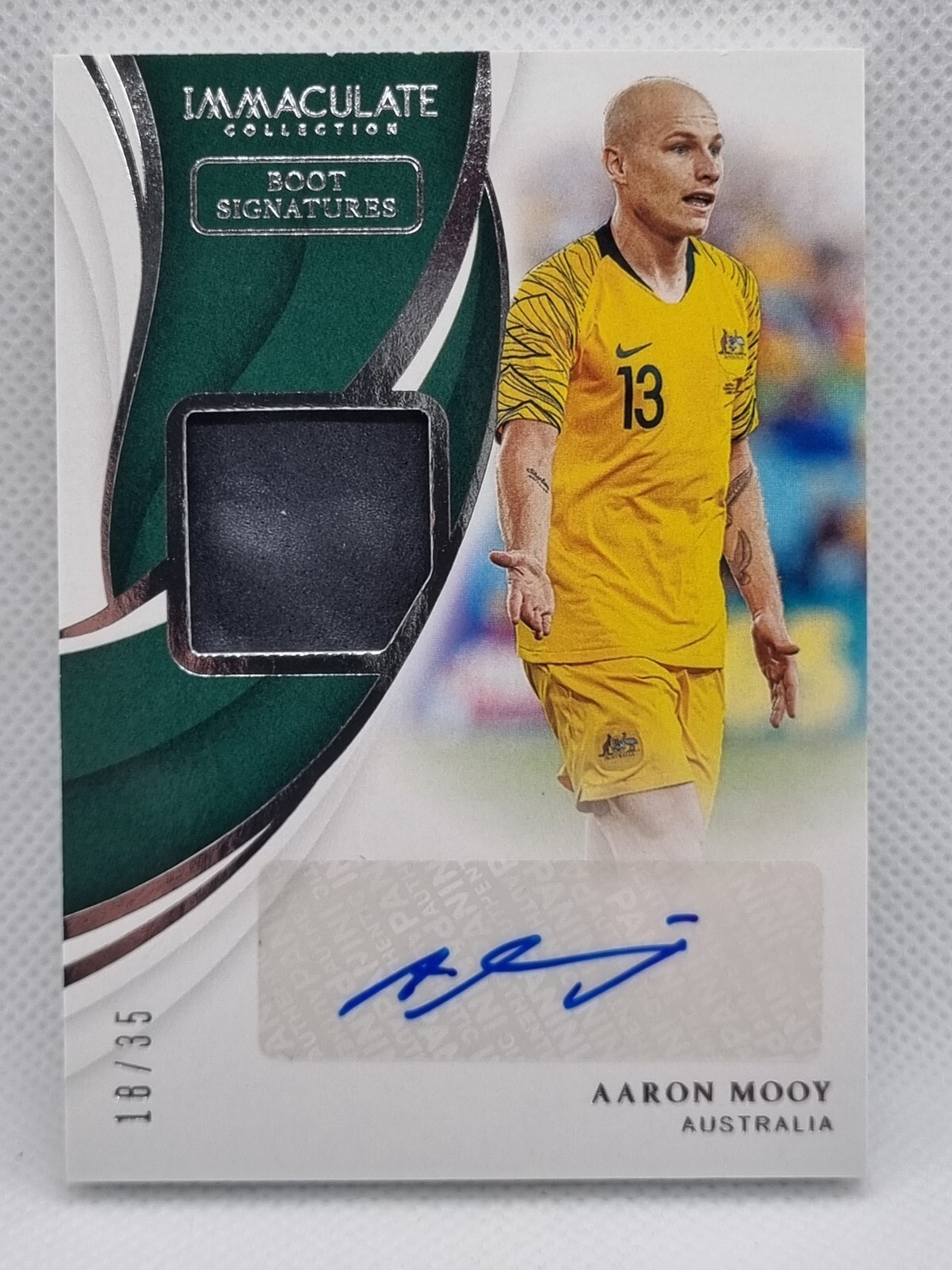 Aaron Mooy Australia Brighton 2018-19 Panini Immaculate Autograph Boot ...