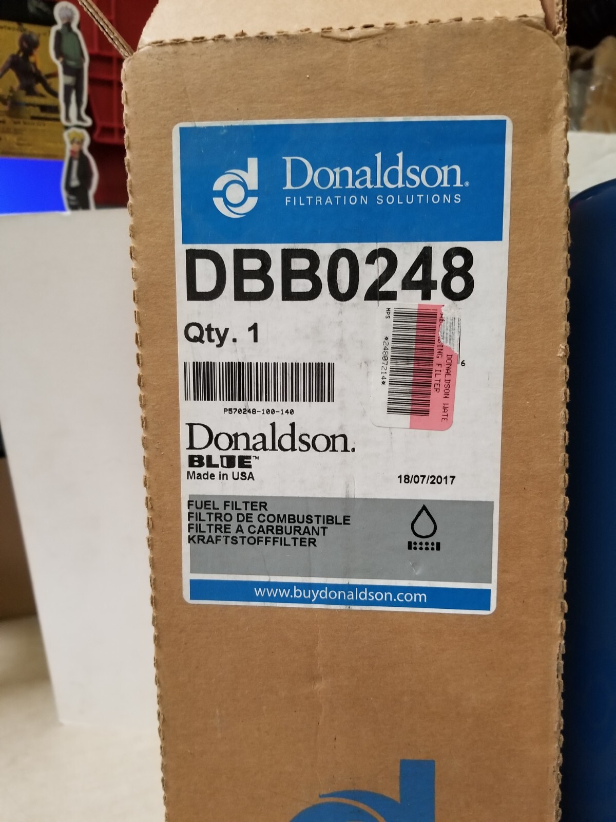 Donaldson DBB0248 Fuel Spin On Filter | eBay