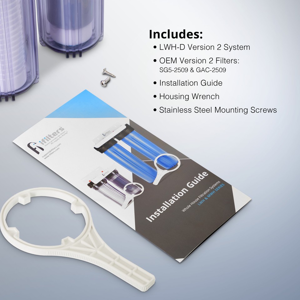 iFilters Whole House Water Filter System Sediment CTO City/Well Water ...