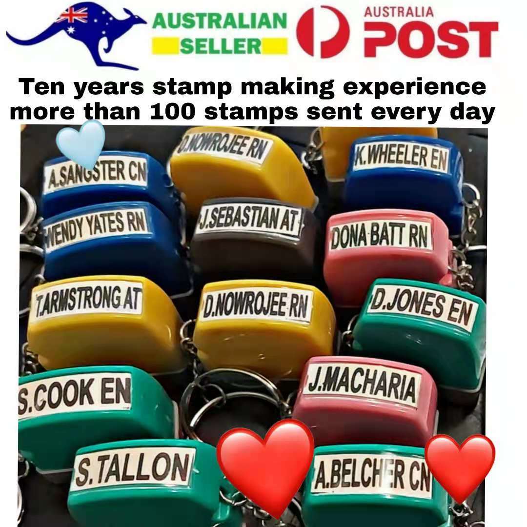 Custom Name signature Stamp self inking Registered Nurse RN EN Teacher ...