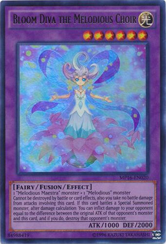 Yu-Gi-Oh Card - MP16-EN020 - BLOOM DIVA THE MELODIOUS CHOIR (ultra rare) - NM/M | eBay