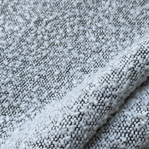 TEXTURED BOUCLE PERFORMANCE UPHOLSTERY FABRIC BURBANK SALT & PEPPER BY ...