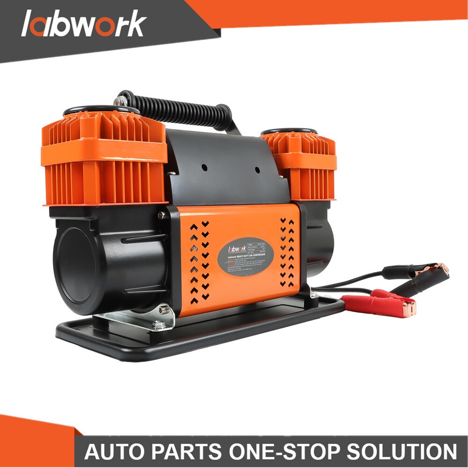 Labwork Dual Cylinder Air Compressor Pump For 4x4 Vehicle RV Offroad ...