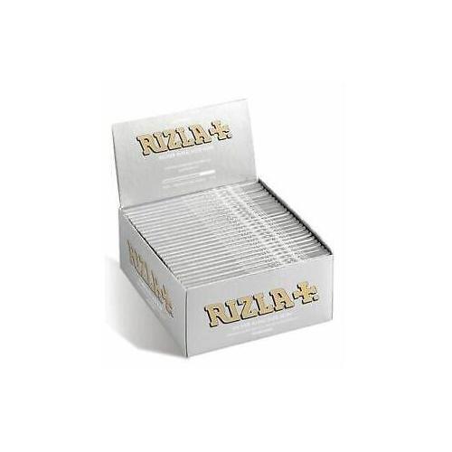 RIZLA SILVER KING SIZE SLIM ULTRA THIN CIGARETTE SMOKING ROLLING PAPERS ...