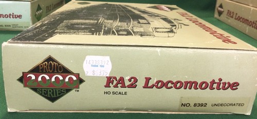 PROTO 2000 FA2 HO Locomotive Undecorated Black | eBay