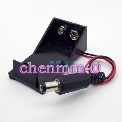 1PCS 9V battery box with rod DC cable welding plug DC plug 9V battery ...