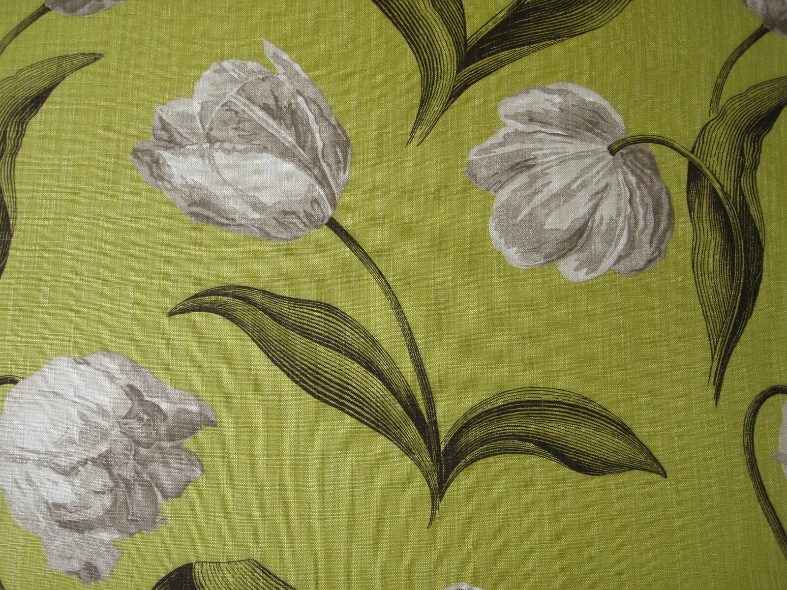 HARLEQUIN CURTAIN FABRIC DESIGN "Liana 3.5 METRES COFFEE BARK AND LIME ...