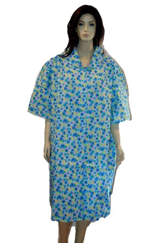 Womens Duster Dress Plus Size Assorted Print Snap Buttons House Dusters ...