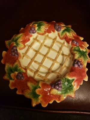 Fitz and Floyd - Classics - Autumn Splendor Pilar Candle Holder Or ...