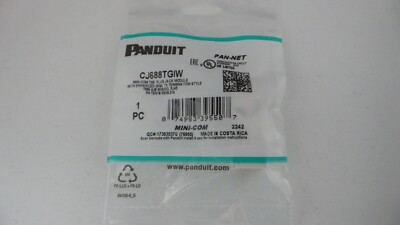 Panduit Part # CJ688TGIW Mini-com TX6 Plus Jack Module White Lot of (26 ...