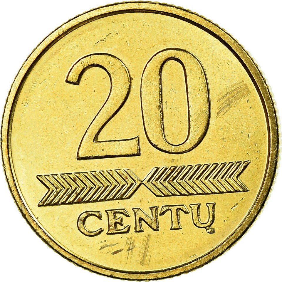 Monnaie, Lithuania, 20 Centu, 1997, SPL, Nickel-brass, KM:107 | eBay