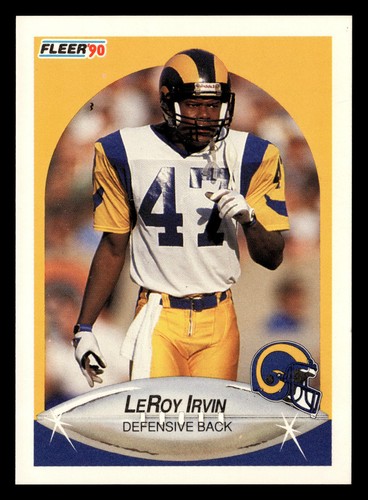 LeRoy Irvin 1990 Fleer #40 Los Angeles Rams FOOTBALL *075 | eBay